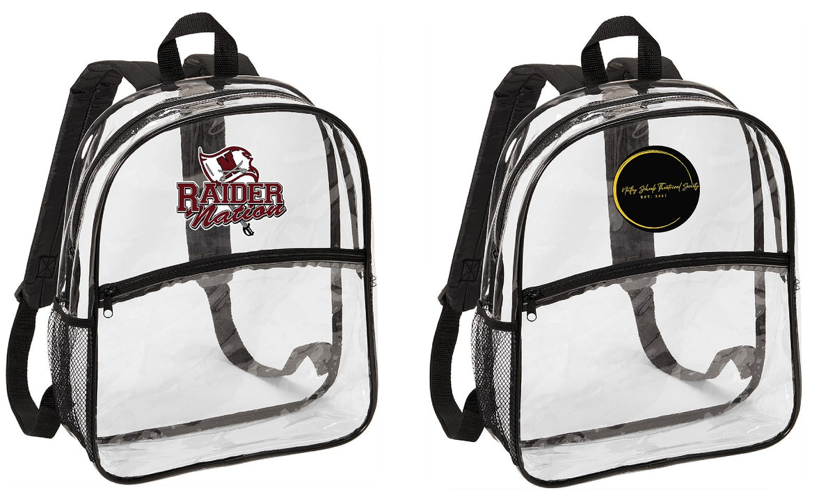 Clear Backpack (choice of logo) – Sign Explosion LLC