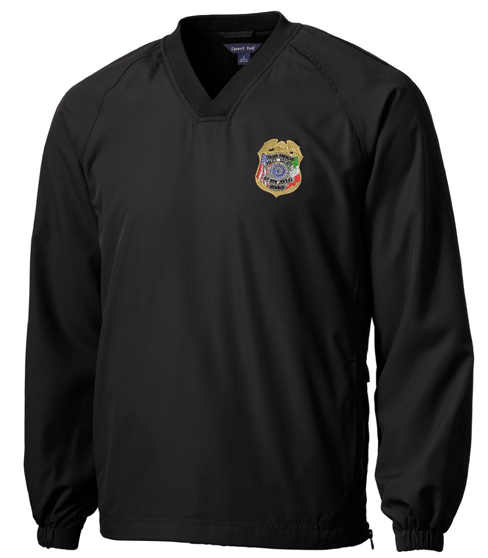 Embroidered V-Neck Wind Shirt (2 color options) – Sign Explosion LLC